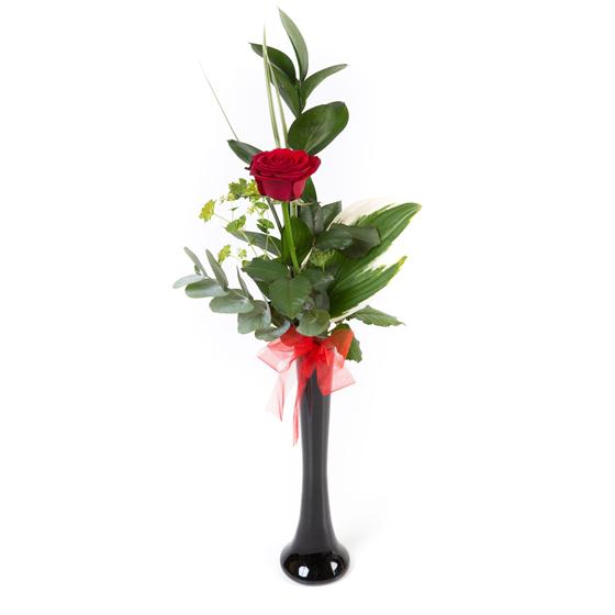 Single Red Rose Vase